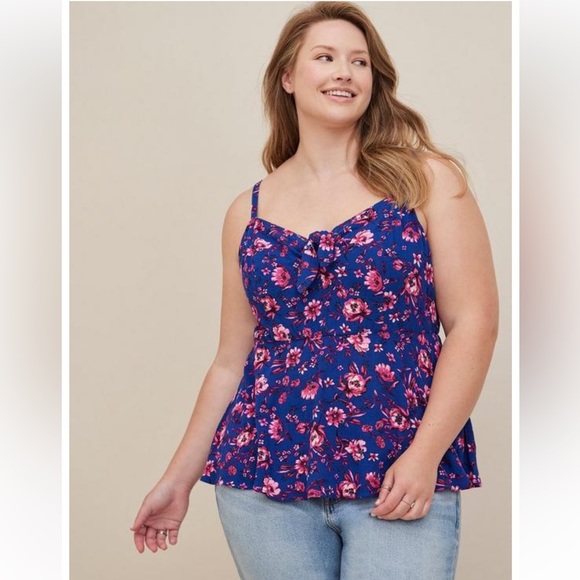 torrid | Tops | Torrid Peplum Eyelet Cami | Poshmark